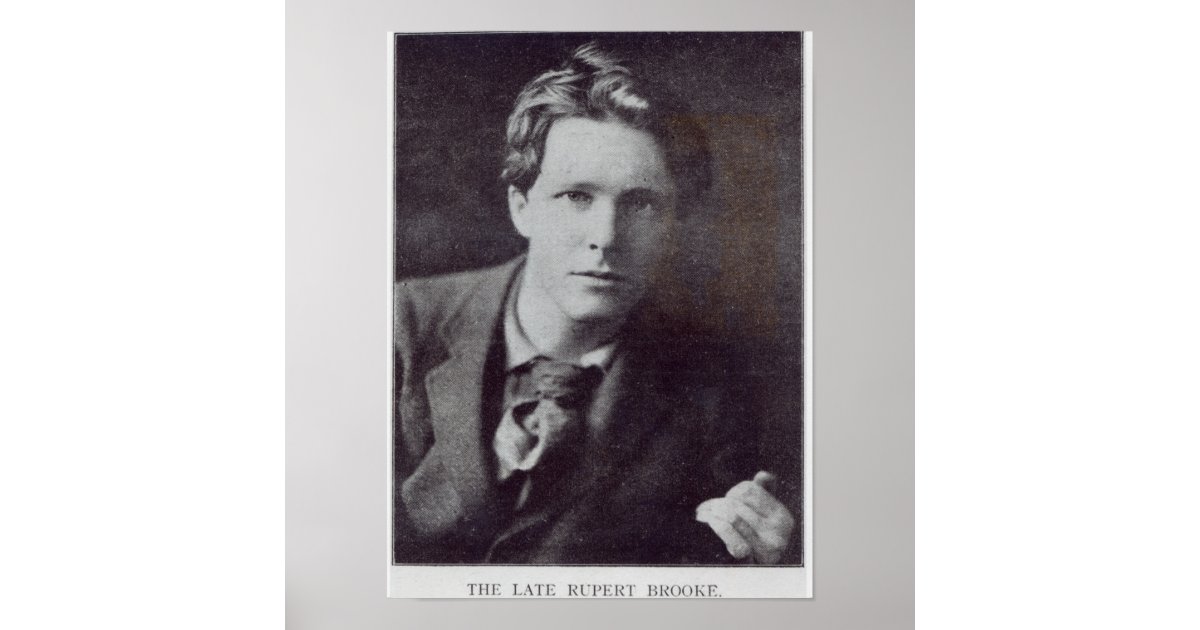 Portrait of Rupert Brooke Poster | Zazzle