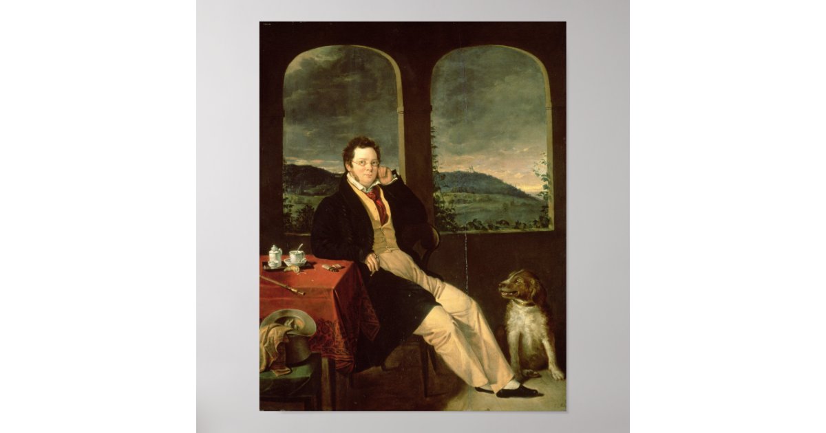 Portrait of Schubert Poster | Zazzle