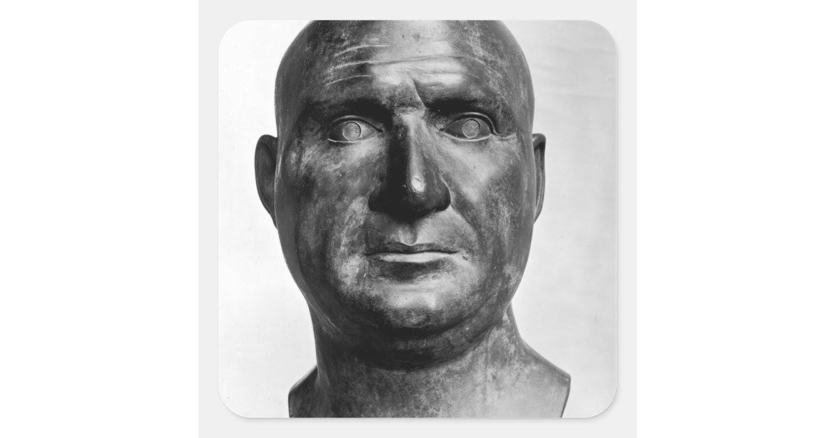 Portrait of Scipio Africanus Square Sticker | Zazzle