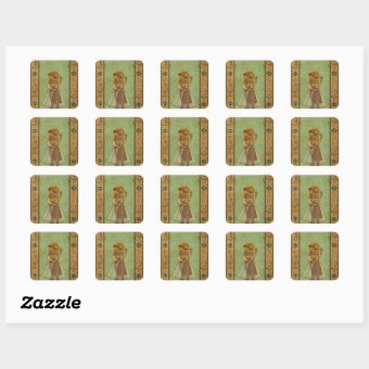 Portrait of Shah Jahan , 1631, Mughal Square Sticker | Zazzle