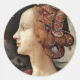 Portrait Of Simonetta Vespucci By Piero Di Cosimo Classic Round Sticker ...