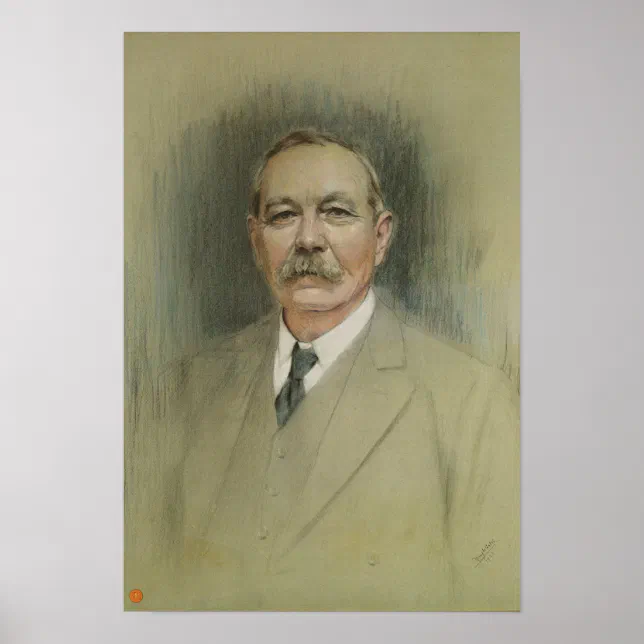 Portrait of Sir Arthur Conan Doyle Poster | Zazzle