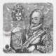 Portrait of Sir Francis Drake Square Sticker | Zazzle