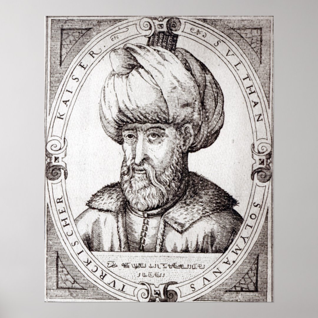 Portrait of Suleiman the Magnificent Poster | Zazzle