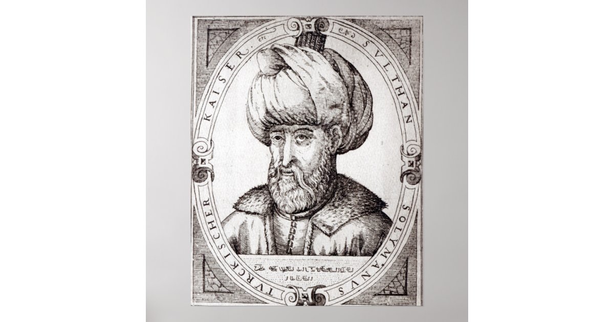 Portrait of Suleiman the Magnificent Poster | Zazzle