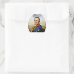Portrait of the Duke of Wellington Square Sticker | Zazzle