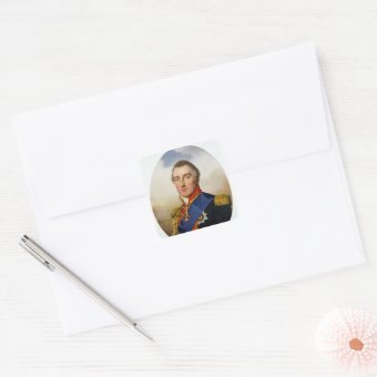 Portrait of the Duke of Wellington Square Sticker | Zazzle