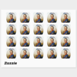 Portrait of the Duke of Wellington Square Sticker | Zazzle