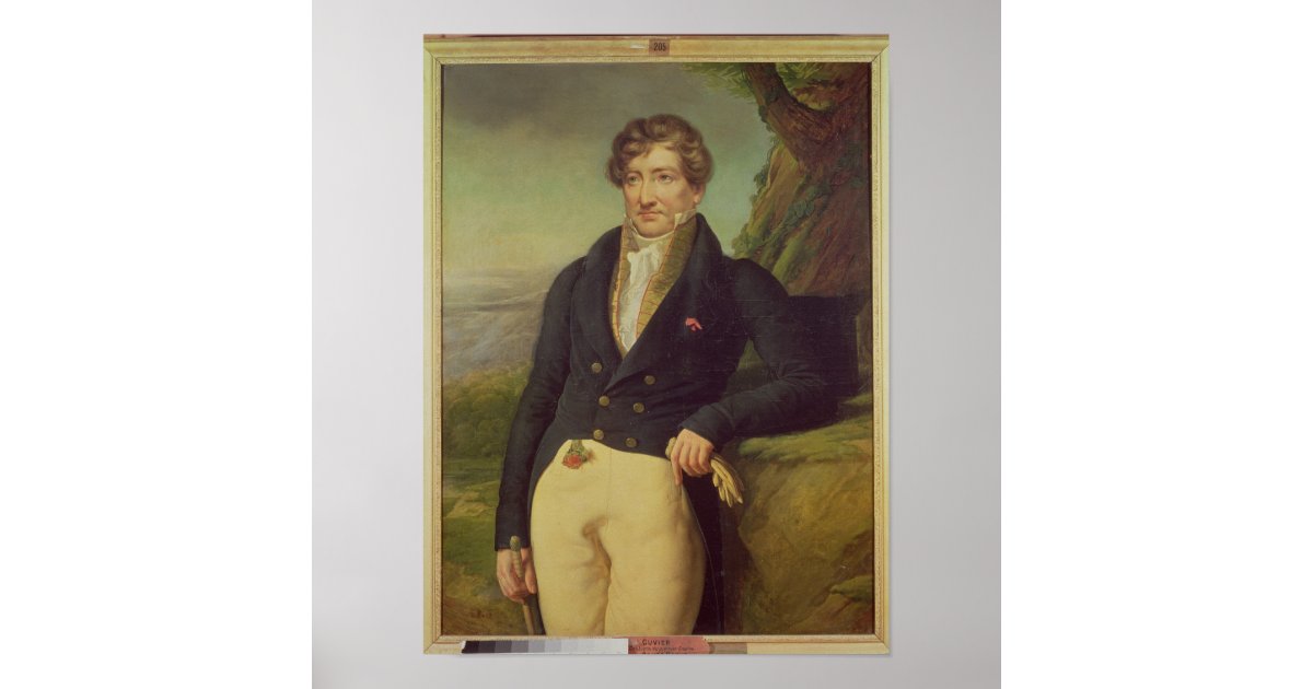 Portrait of the French Zoologist Poster | Zazzle