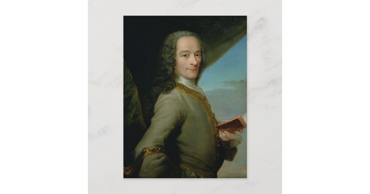 Portrait of the Young Voltaire Postcard | Zazzle.com