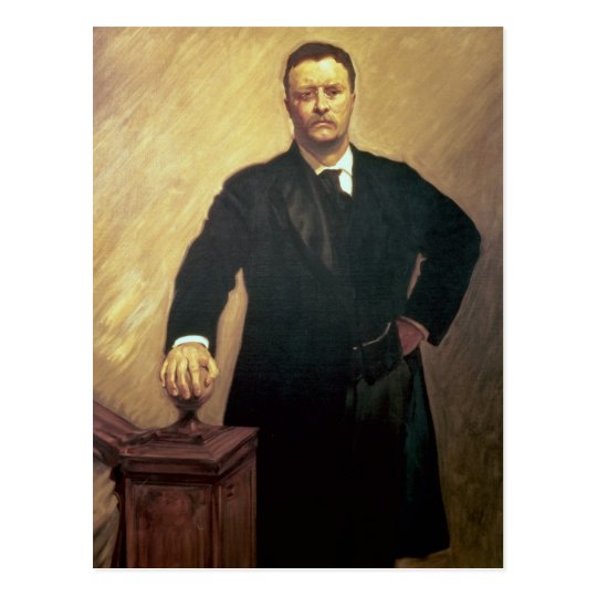 Portrait of Theodore Roosevelt Postcard | Zazzle.com
