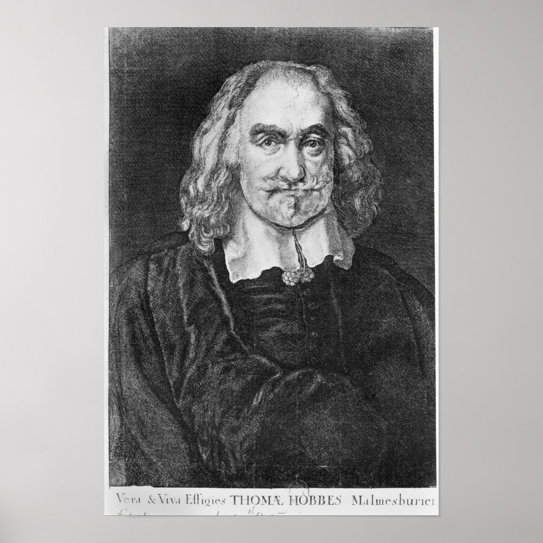 Portrait of Thomas Hobbes Poster | Zazzle