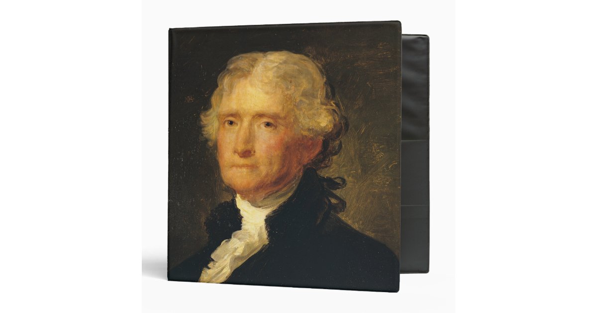 Portrait of Thomas Jefferson Binder | Zazzle