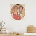Portrait of two brothers poster | Zazzle