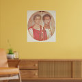 Portrait of two brothers poster | Zazzle