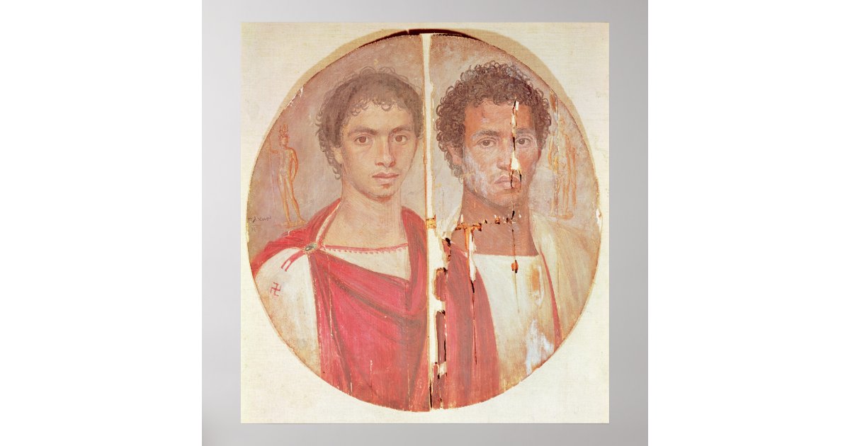 Portrait of two brothers poster | Zazzle