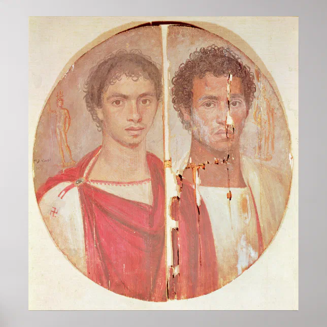 Portrait of two brothers poster | Zazzle