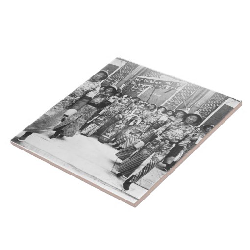 Portrait of Tz'U-Hsi (1835-1908) Empress Dowager o Ceramic Tile | Zazzle