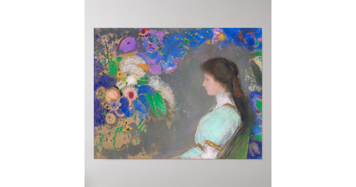 Portrait of Violette Heymann, Redon Poster | Zazzle
