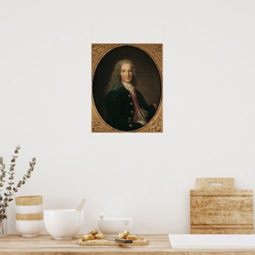 Portrait of Voltaire after 1718 Poster | Zazzle