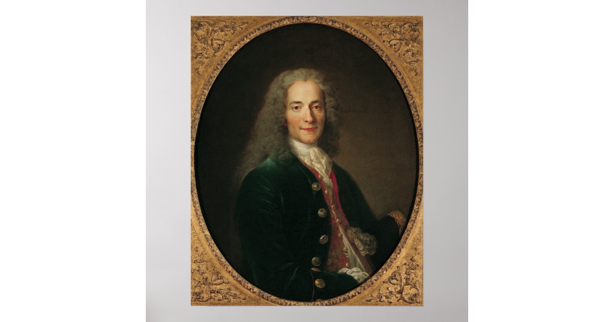 Portrait of Voltaire after 1718 Poster | Zazzle