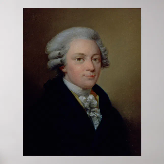 Portrait of Wolfgang Amadeus Mozart Poster | Zazzle