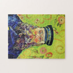 Portrait Postman Joseph Roulin Vincent van Gogh Jigsaw Puzzle | Zazzle