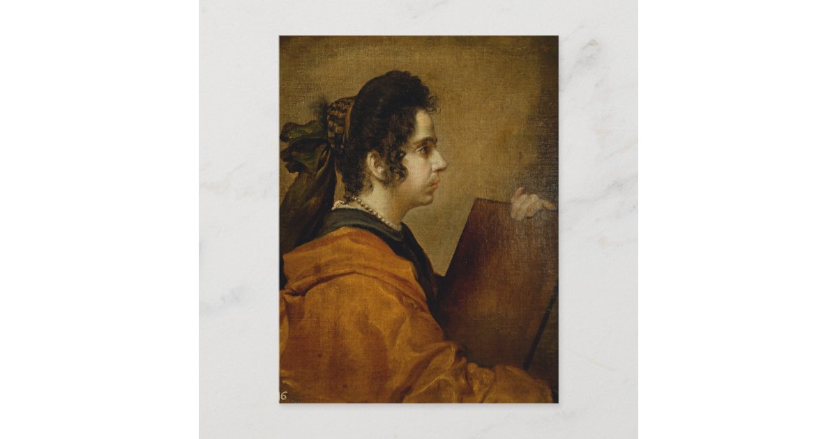 Portrait presumed to be Juana Pacheco as a Sibyl Postcard | Zazzle