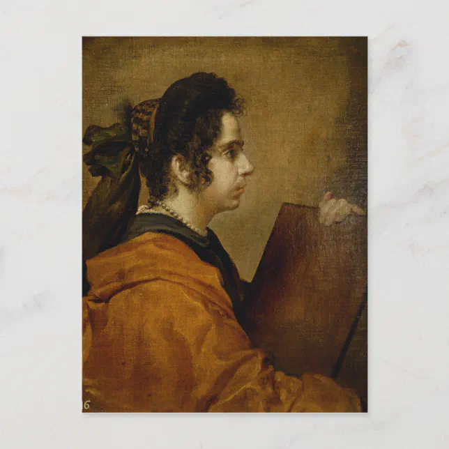 Portrait presumed to be Juana Pacheco as a Sibyl Postcard | Zazzle