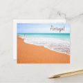 Portugal Albufeira Beach in the Algarve Postcard | Zazzle