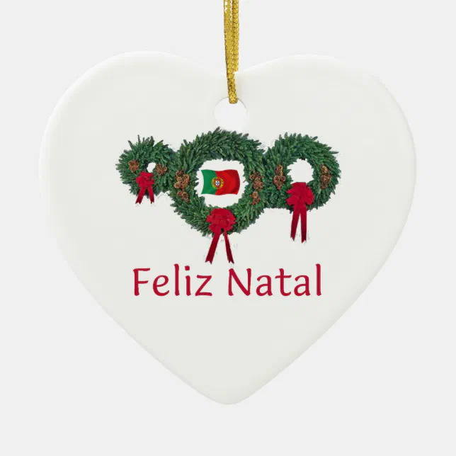 Portugal Christmas 2 Ceramic Ornament | Zazzle