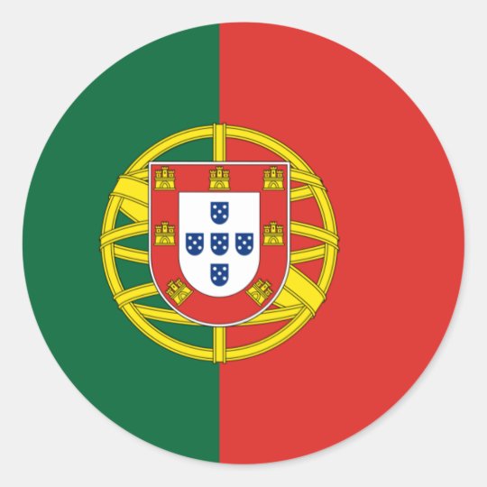 portugal classic round sticker | Zazzle