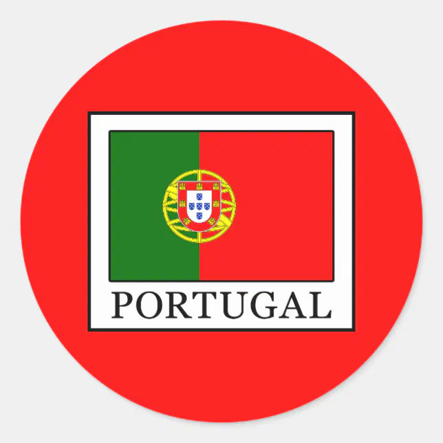 Portugal Classic Round Sticker | Zazzle