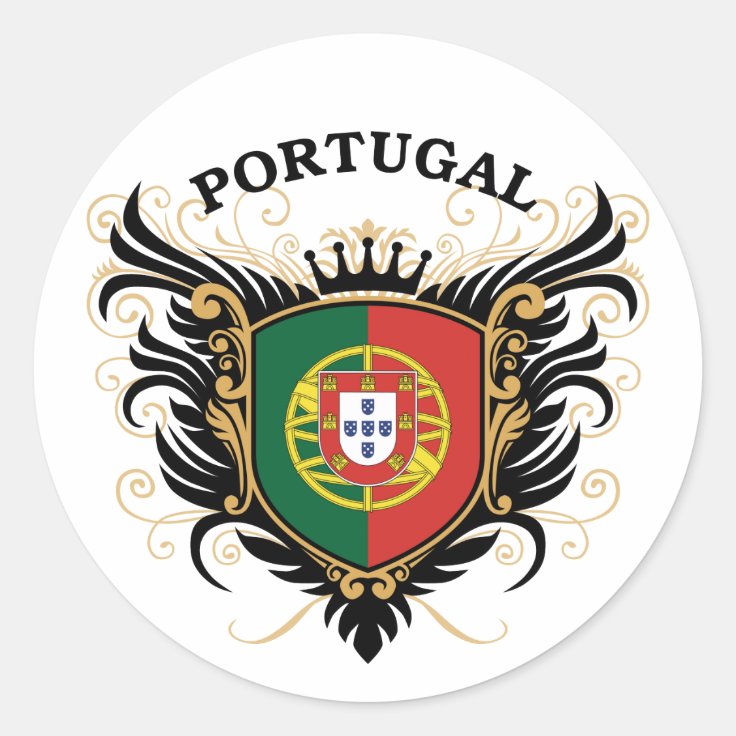 Portugal Classic Round Sticker | Zazzle