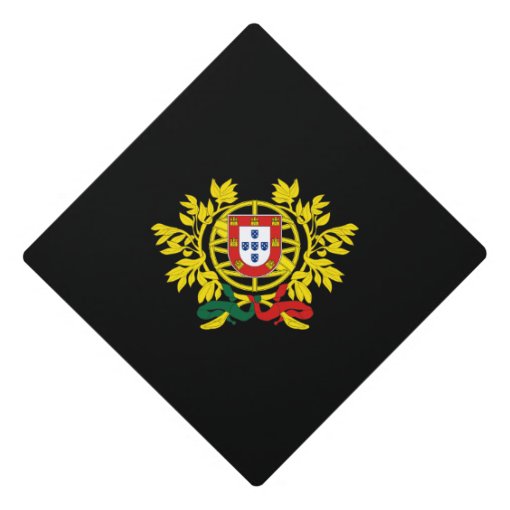 Portugal coat of arms graduation cap topper | Zazzle