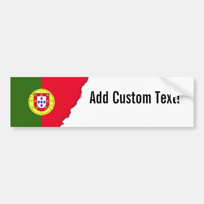 Portugal Flag Bumper Sticker | Zazzle.com