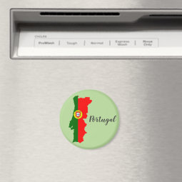 Portugal Flag Map Magnet | Zazzle