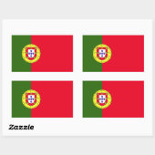 Portugal Flag Rectangular Sticker | Zazzle