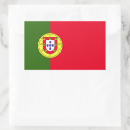 Portugal Flag Rectangular Sticker | Zazzle
