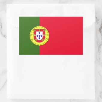 Portugal Flag Rectangular Sticker | Zazzle