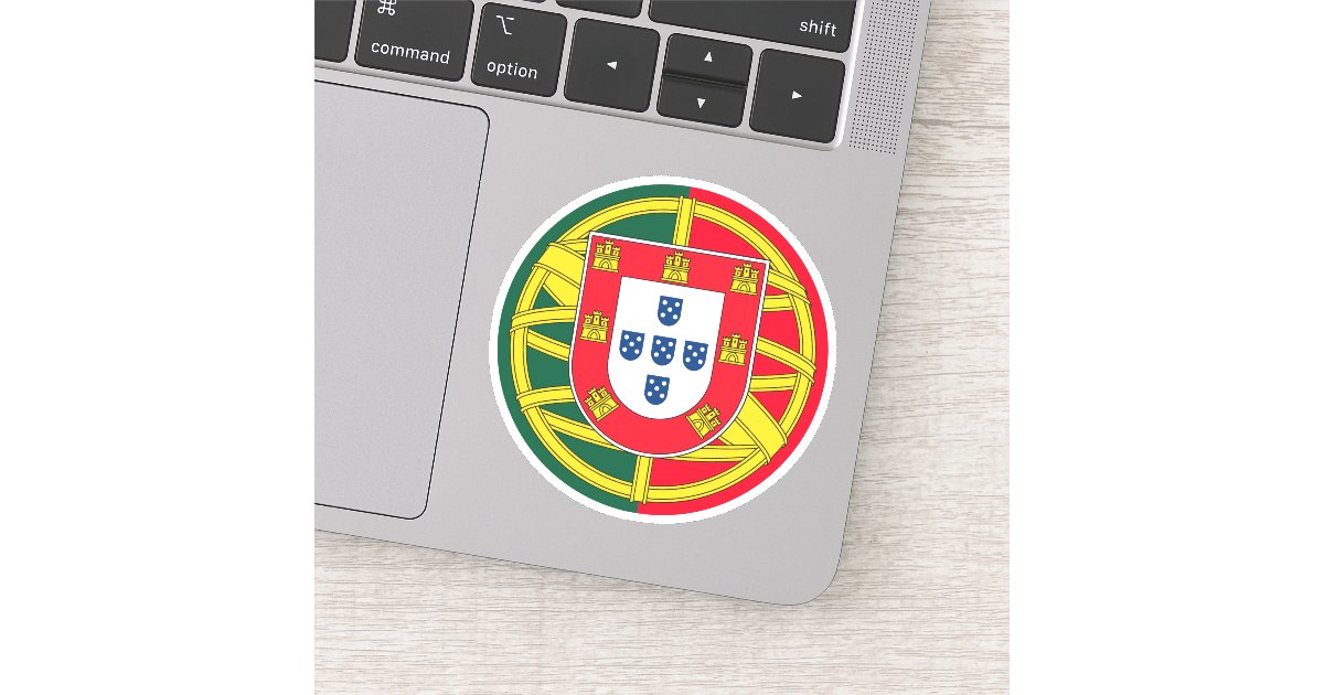 Portugal flag sticker | Zazzle
