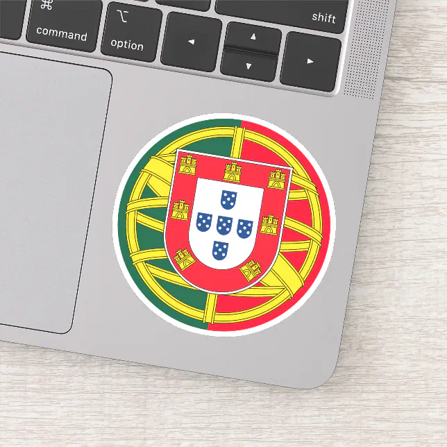 Portugal flag sticker | Zazzle