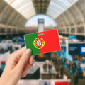Portugal flag Vertical Badge | Zazzle