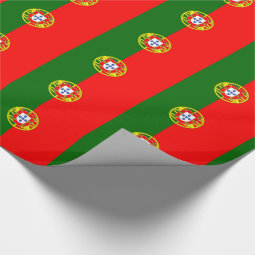 Portugal Flag Wrapping Paper | Zazzle
