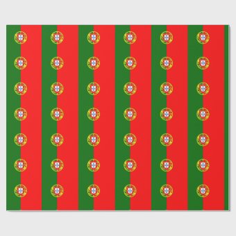 Portugal Flag Wrapping Paper | Zazzle