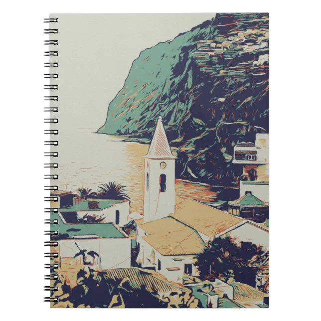 Portugal Madeira island typical view Notebook | Zazzle