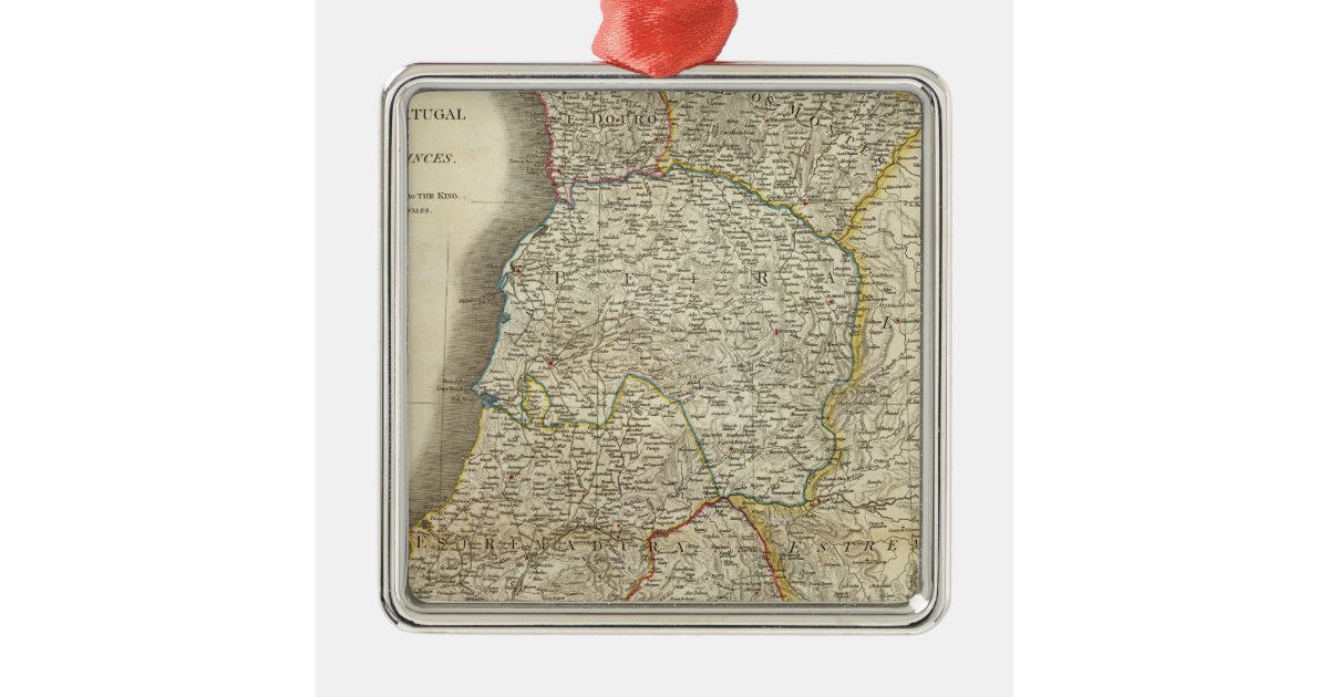 Portugal Map Metal Ornament | Zazzle