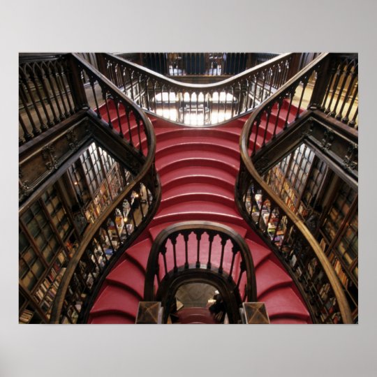 Portugal, Oporto (Porto). Stairs in historic Poster | Zazzle.com
