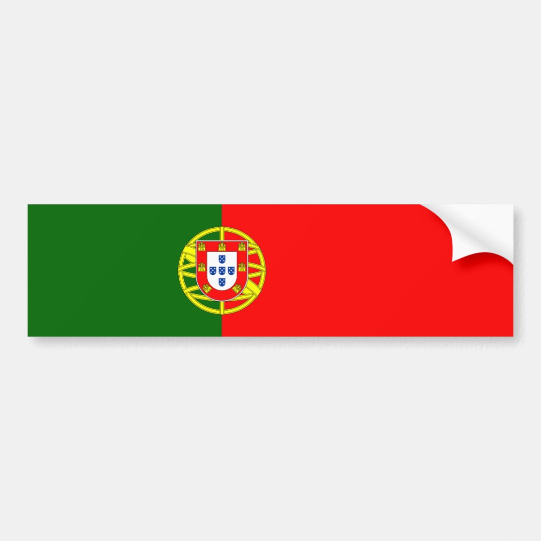 Portugal/Portuguese Flag Bumper Sticker | Zazzle