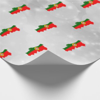 Portugal Portuguese Flag Map Wrapping Paper | Zazzle